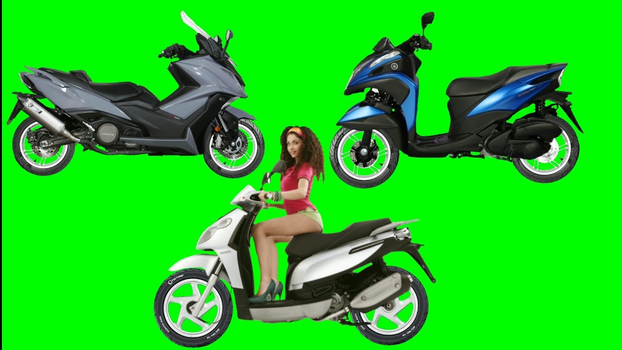Scooty animation / Hot girl / vfx / green screen background video ...