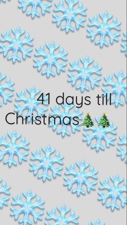 41 days till Christmas # shorts - YouTube