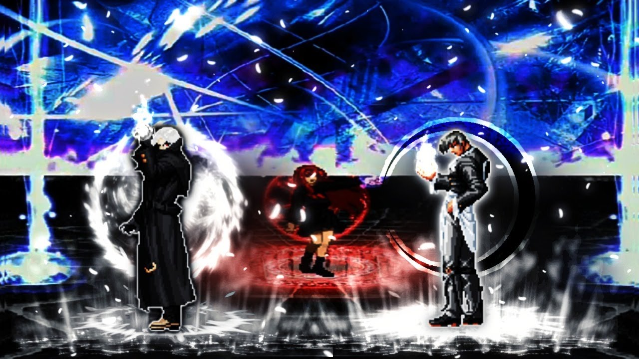 Bloodedge Kyo VS God Iori ON [KOF MUGEN] - YouTube