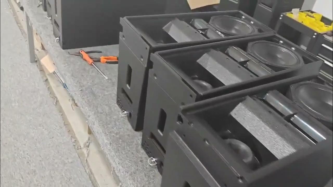 Sanway Audio W8LM dual 8inch audio line array mini speaker - YouTube