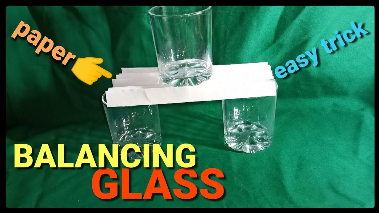 HOW TO BALANCE GLASS in a Piece of Paper? | KUYA'S TB - YouTube