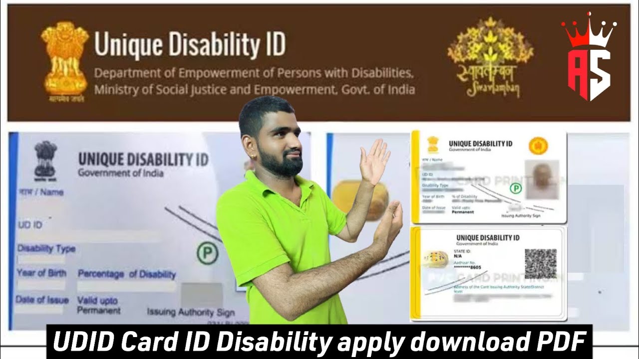 How to Apply check Unique Disability ID UDID Card download PDF Online ...