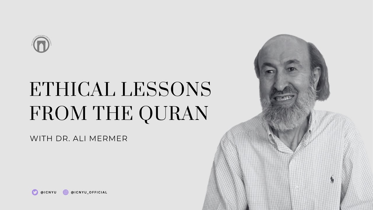 Ethical Lessons From the Qur’an w/ Dr. Ali Mermer | 11.12.2024 - YouTube