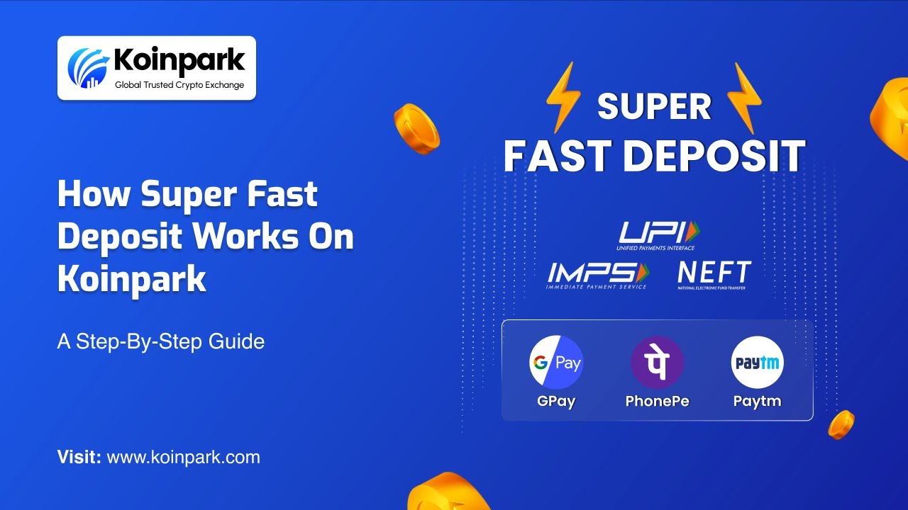 How super-fast deposit works on koinpark: A step-by-step guide. - YouTube