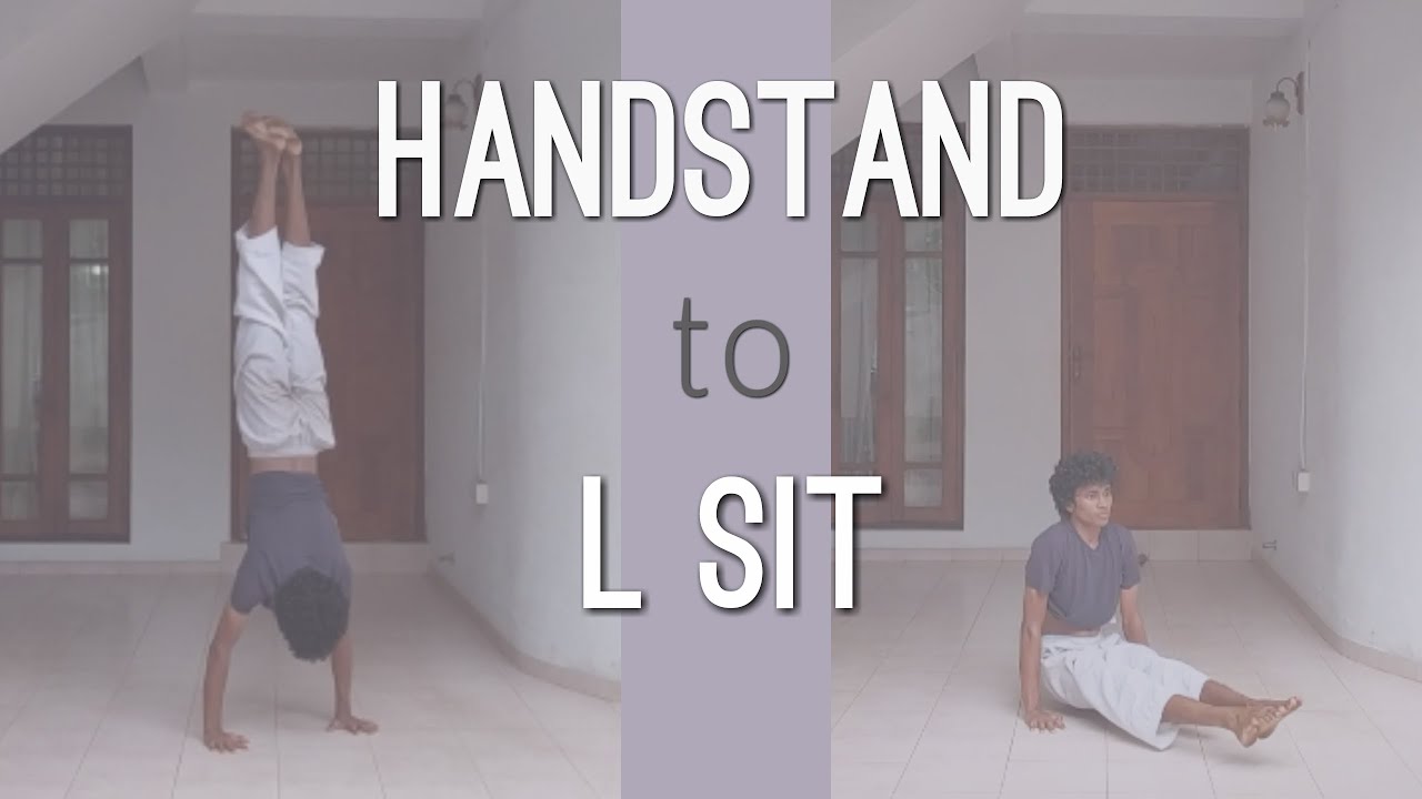 Handstand to L sit - YouTube