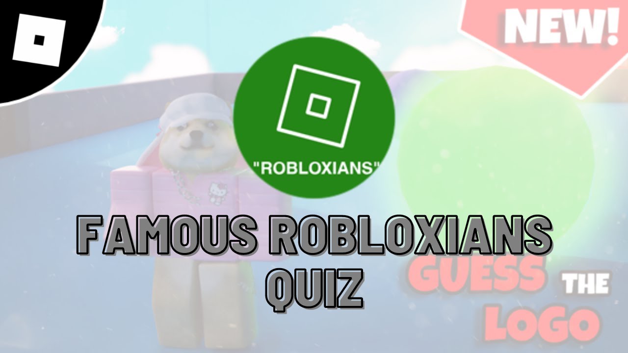 floor 9 Famous Robloxians quiz answers in guess the logo roblox - YouTube