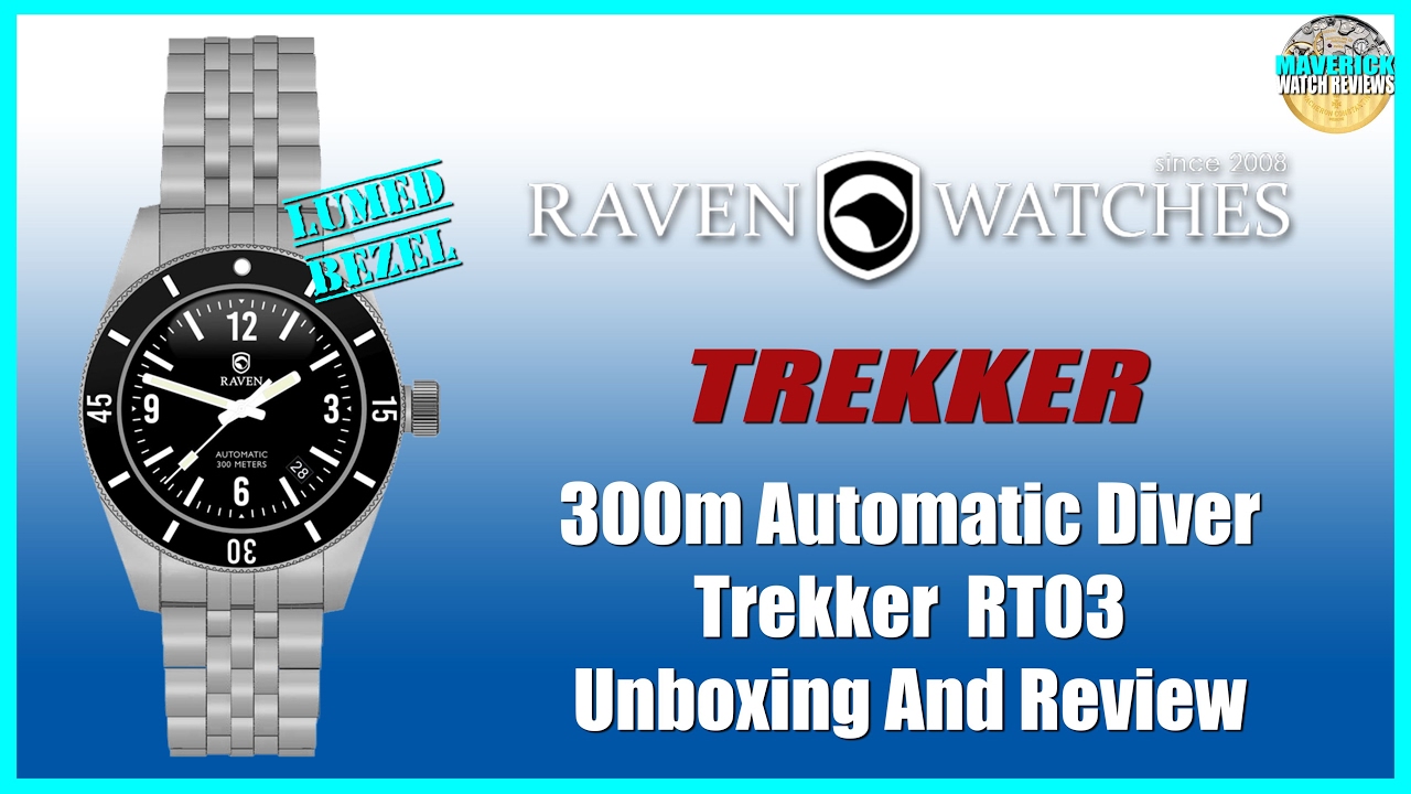 Decent Microbrand | Raven Trekker 300m Automatic Diver RT03 Microbrand ...
