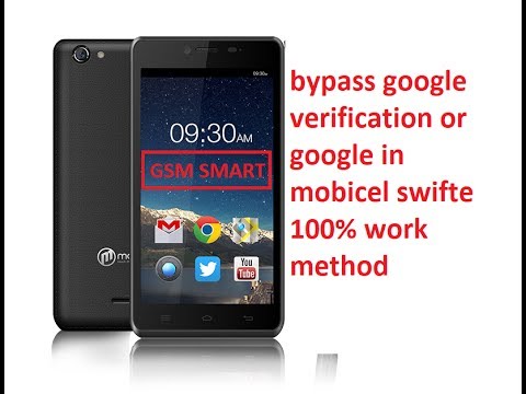 How to bypass Google verification FRP LOCK on Mobicel Swift and Google ...