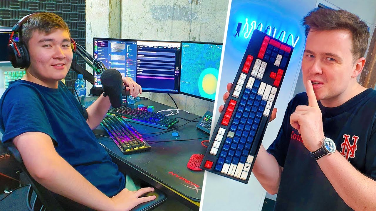 WIRELESS KEYBOARD PRANK Ft. MrFreshAsian & Click Office - YouTube