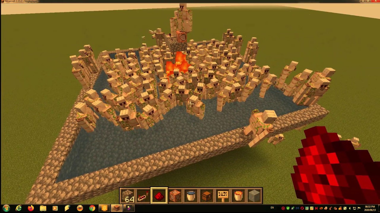 How to make a iron farm - YouTube