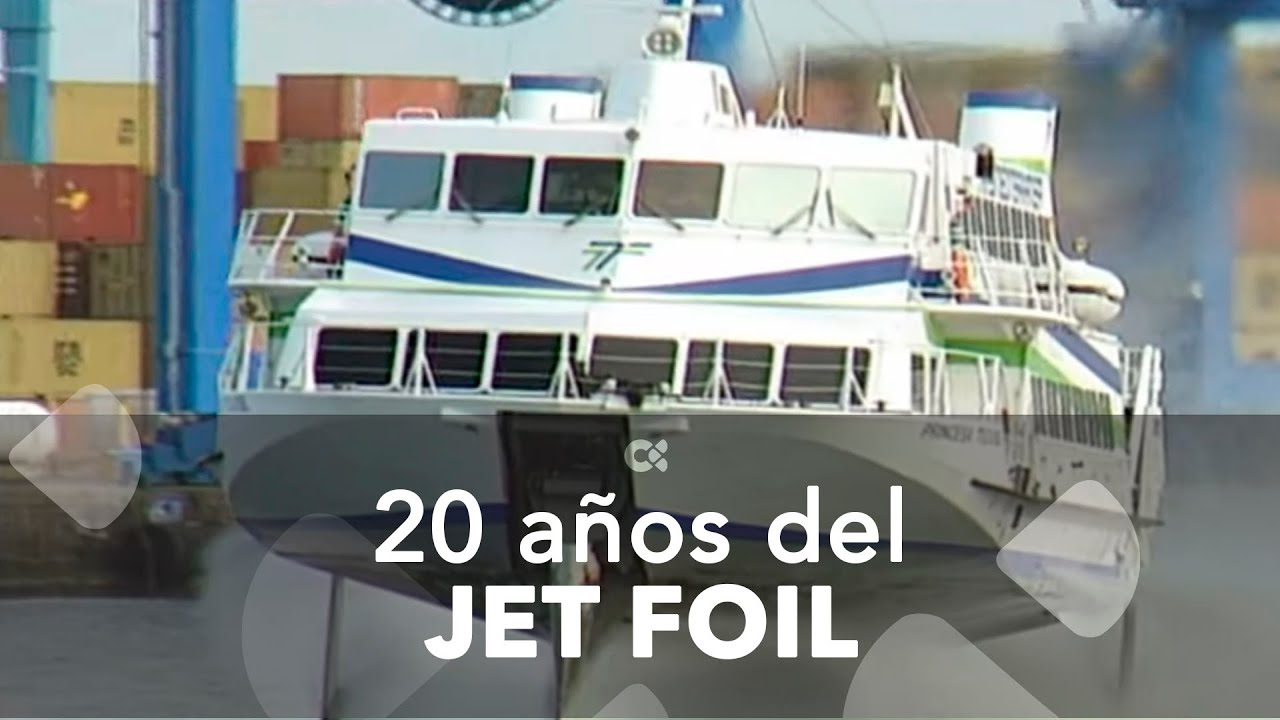 Se cumplen 20 años del último viaje del jet foil - YouTube