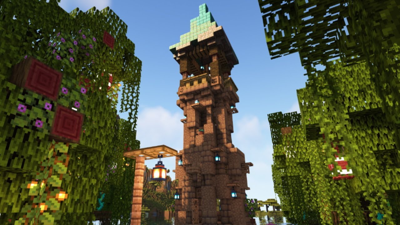 How To Build A Mud Tower ~ Minecraft 1.19 - YouTube