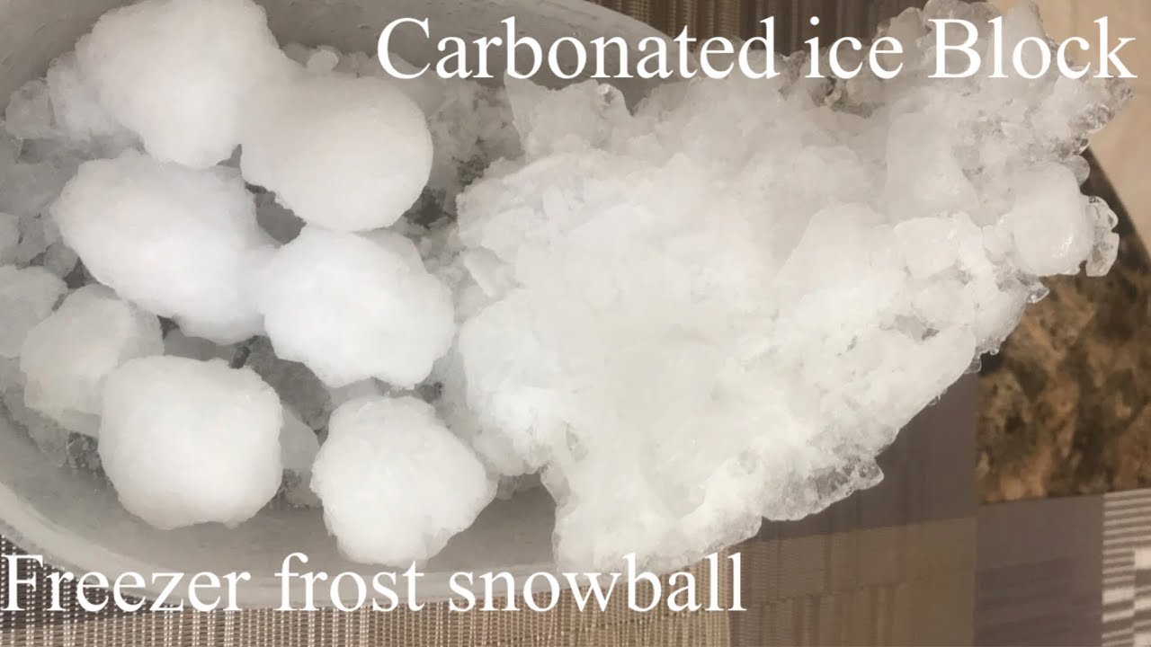 ASMR | Carbonated Crunchy Ice Block | Freezer Frost Snowball | Mini Ice ...