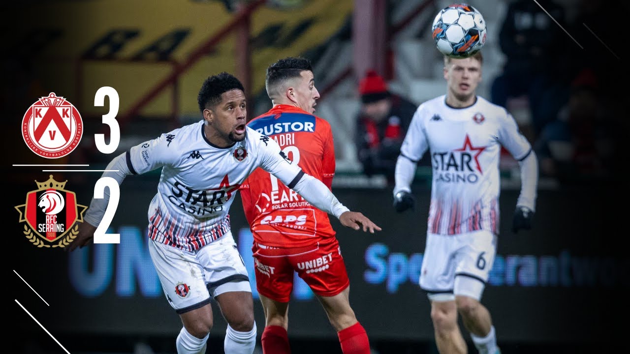 RÉSUMÉ : 🔴⚪ KV Kortrijk vs RFC Seraing 🔴⚫| 19.01.2023 - YouTube
