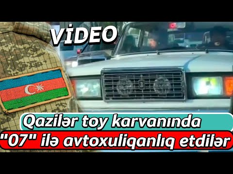Gəncədə qazilər toy karvanında \