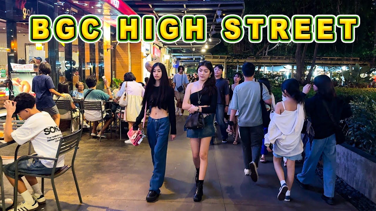 BGC HIGH STREET TAGUIG | Open-air Spaces with Upscale Shops, Trendy ...