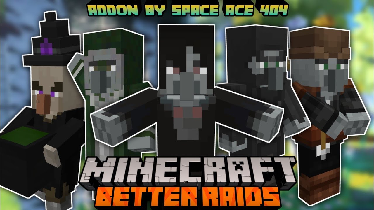 Minecraft Pe Mod || Better Raids Addon [Update] - More Illagers ...