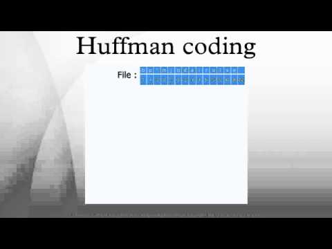Huffman coding - YouTube