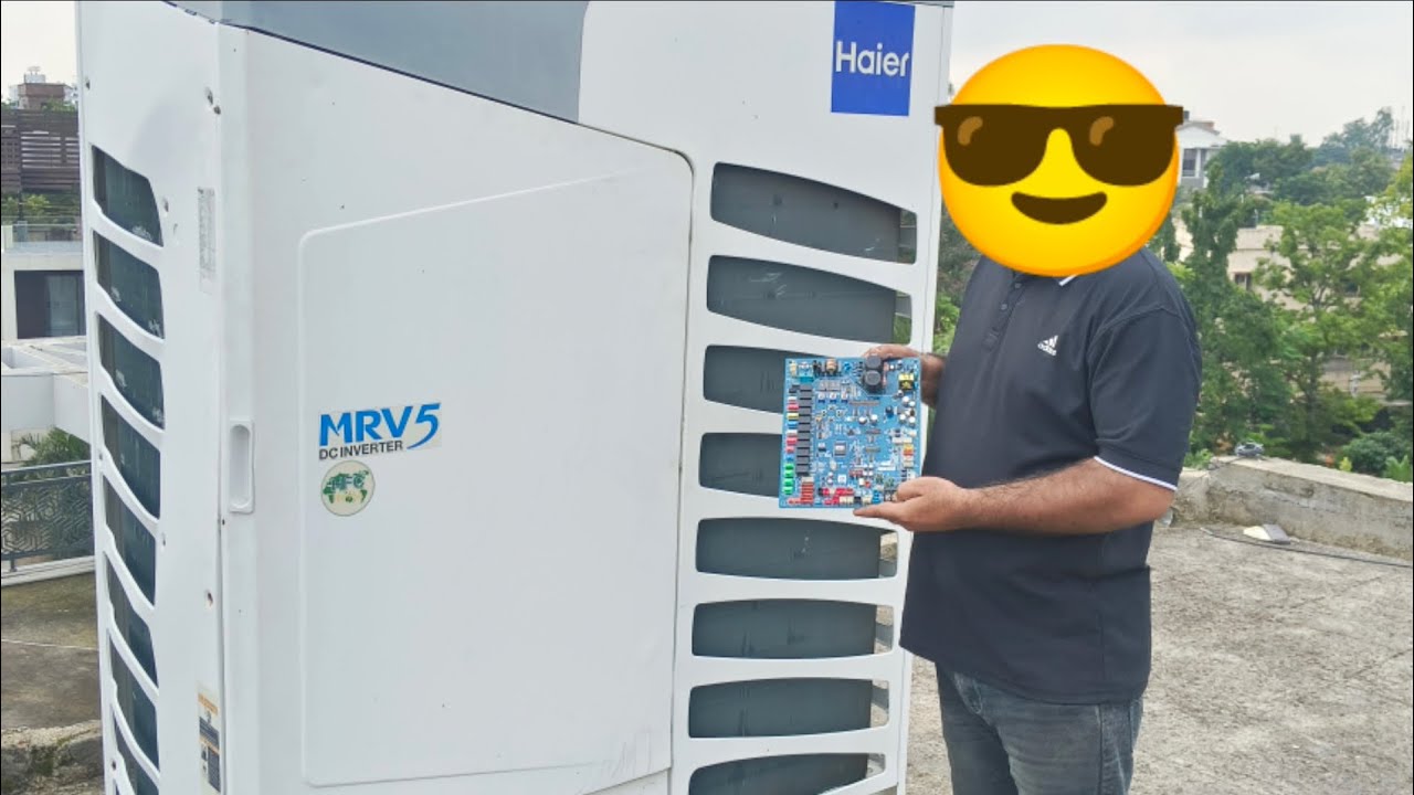 Haier mrv5 dc inverter main board change | full video @technicianHUBE ...