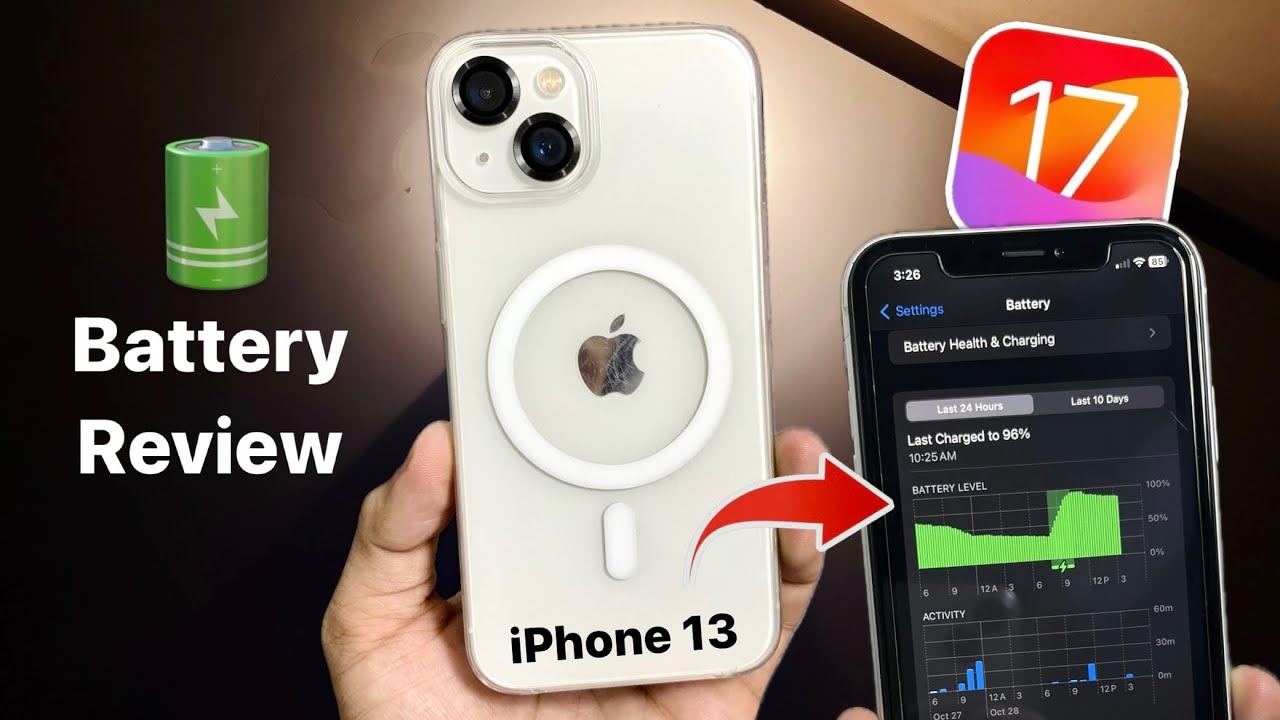 iOS 17 to iOS 17.1.1 on iPhone 13 - Full Battery Review on iPhone 13 ...