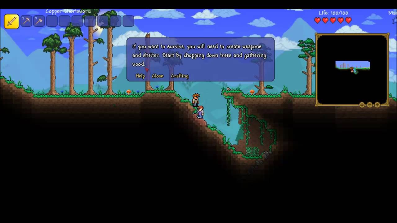 Introduction To Terraria - Creating Character - YouTube