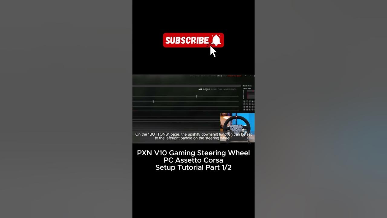 Part 1/2 PXN V10 Gaming Steering Wheel & PC Assetto Corsa Setup Tutorial. #shorts - YouTube