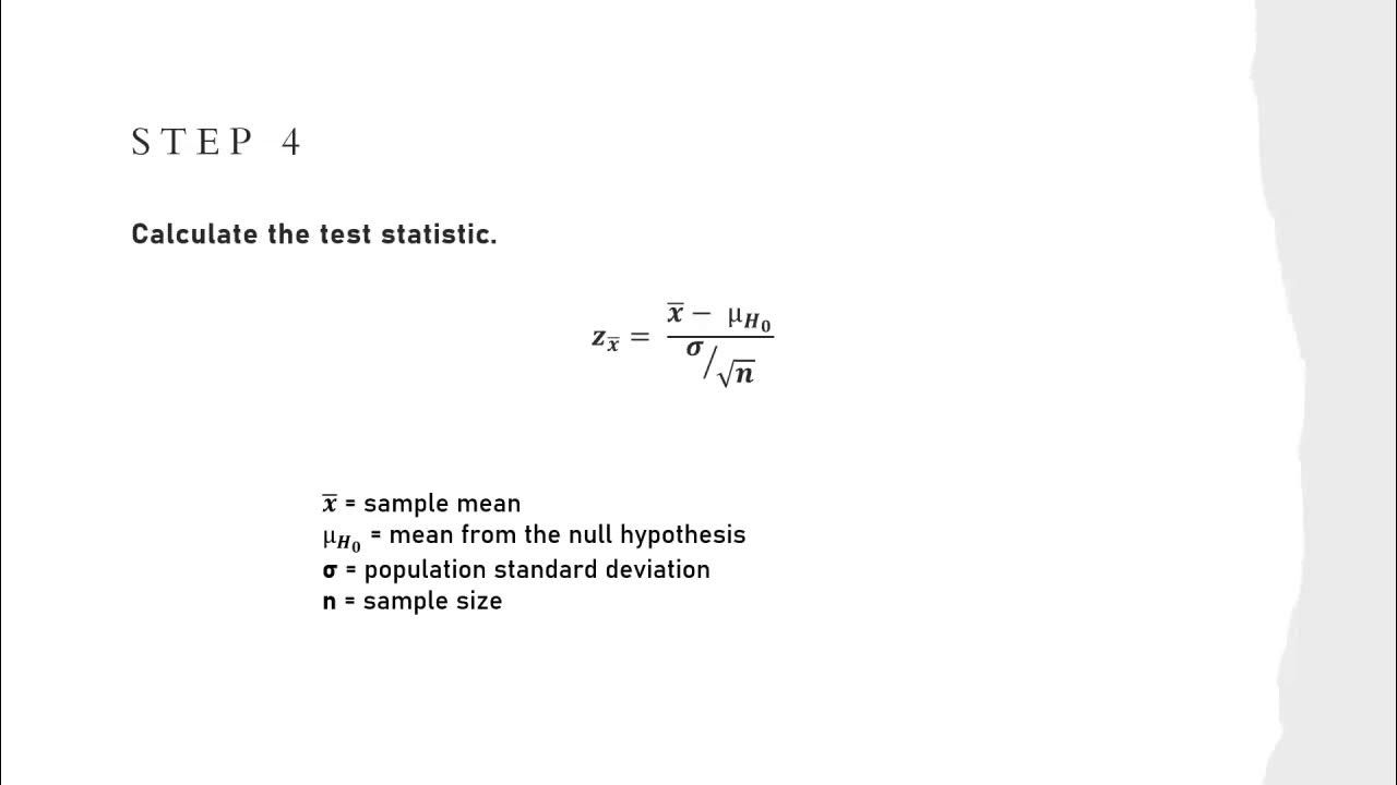 The 6 Steps of Hypothesis Testing - YouTube