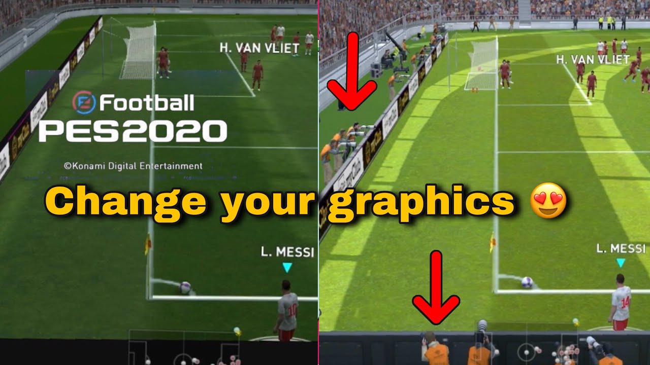 How to increase video quality or change graphics in Pes mobile game ...