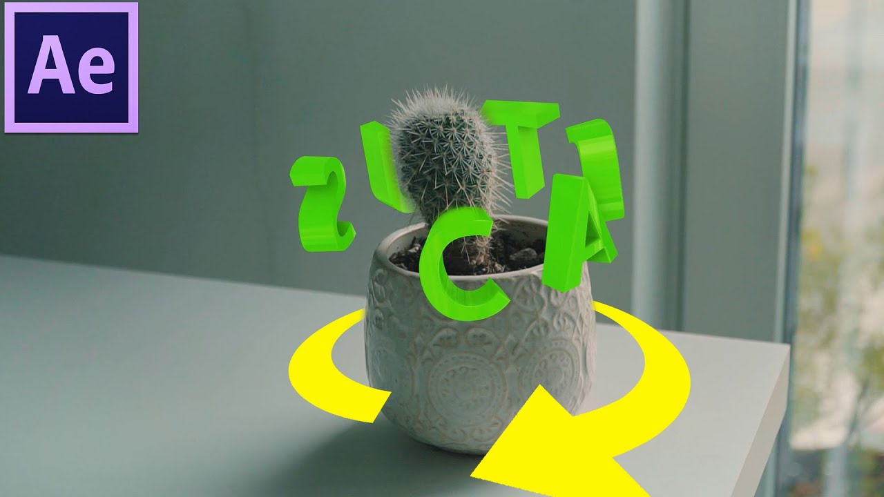 Add Orbiting Text Around A REAL Object | Tutorial - YouTube