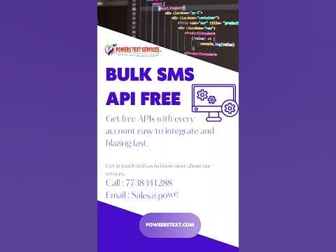 Bulk SMS API | SMS API | OTP SMS | POWERSTEXT | POWERSTEXT.COM - YouTube