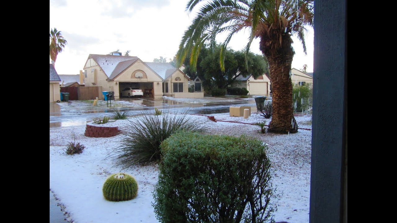 Hail Storm Phoenix Arizona - YouTube