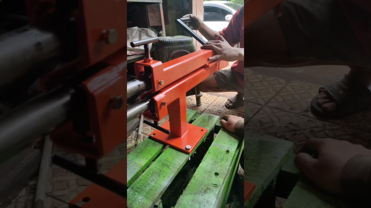 Demo Alat Roll Plat Aluminium untuk Membuat Dandang - YouTube