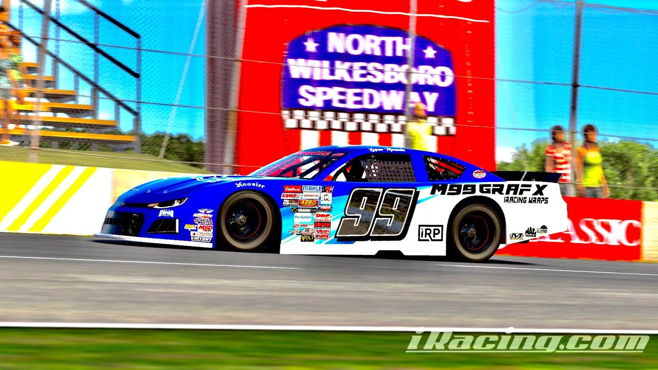 iRacing Late Model Stocks at North Wilkesboro - YouTube