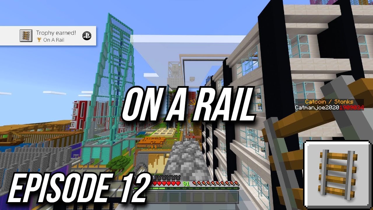 Minecraft - On A Rail - Achievement/Trophy Guide! - Episode 12 - YouTube