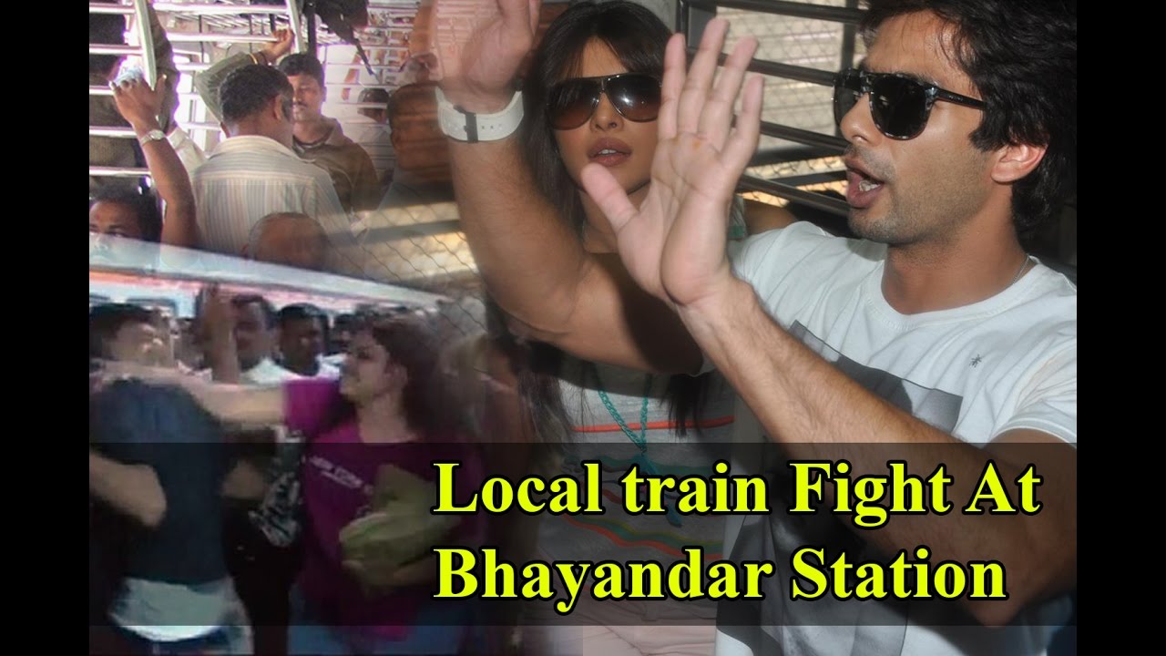 Train fight video | Mumbai local train fight | at Bhayandar station ...