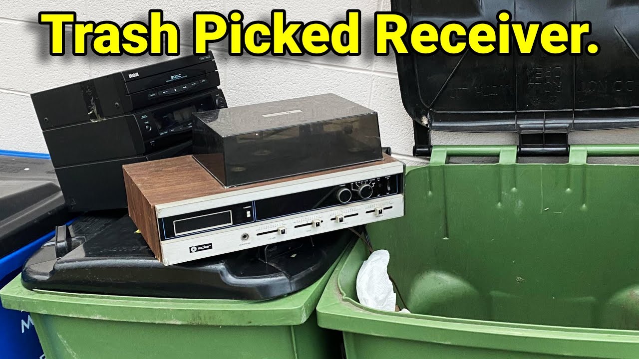 Vintage Stereo Receiver out of the TRASH: Will it work? - YouTube
