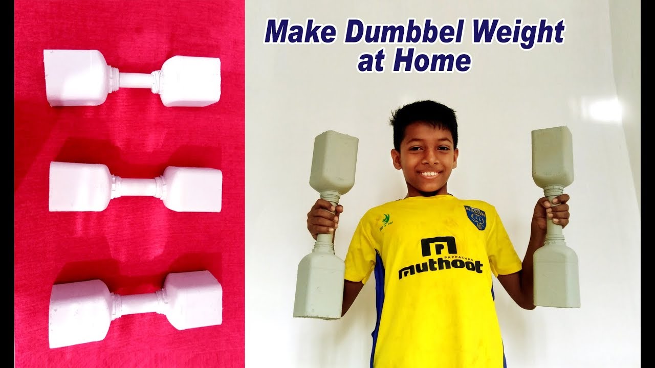 How to Make Dumbbell Weight at Home | Gym Workout Tools | Easy Way to ...