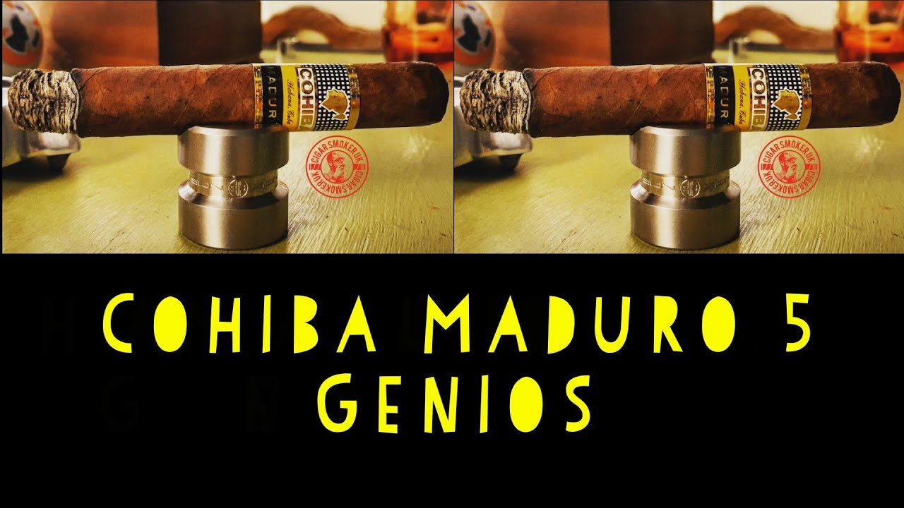 Cuban Cigar Review - Cohiba Maduro 5 Genios - YouTube