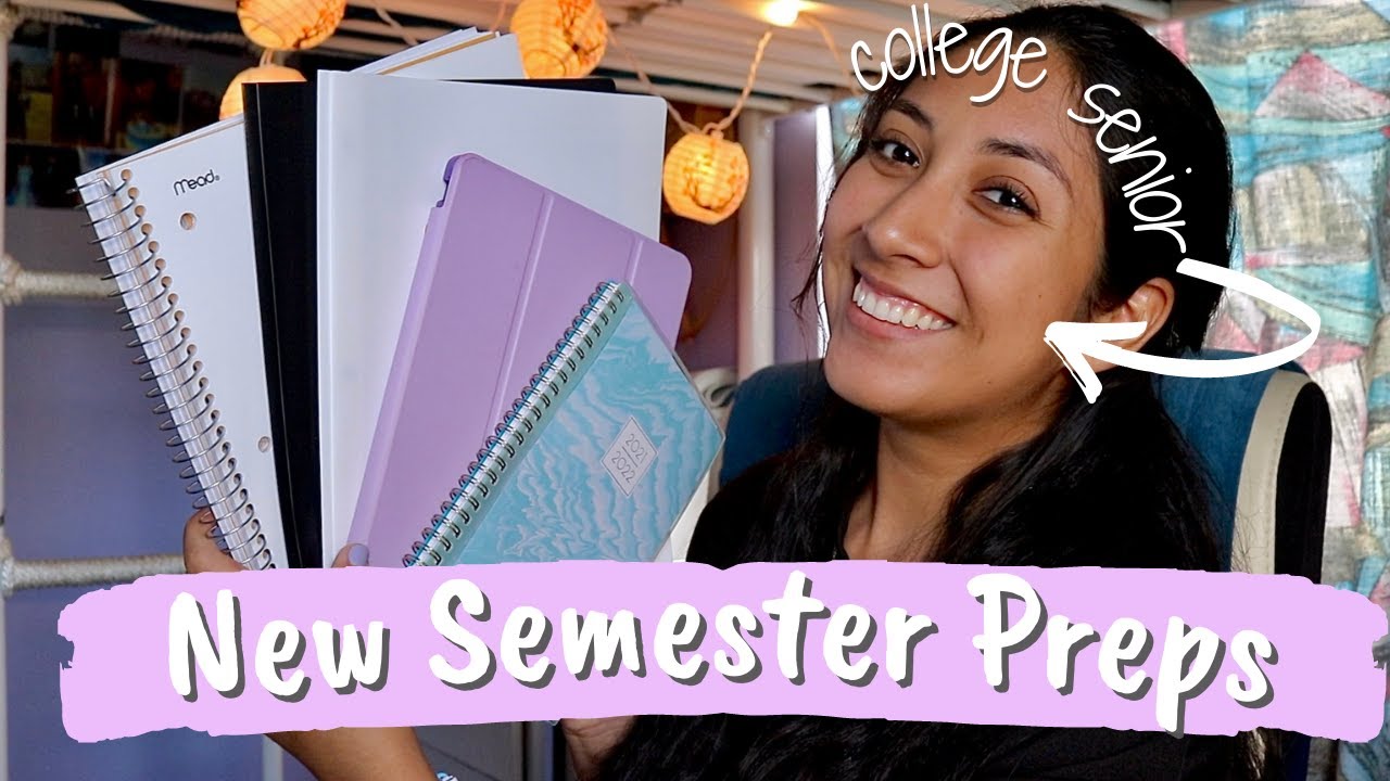 How I Prepare & Organize for a New Semester | 💫 free class schedule ...