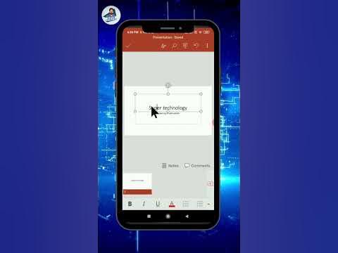 How To add TEXT in PowerPoint Mobile App #shorts - YouTube
