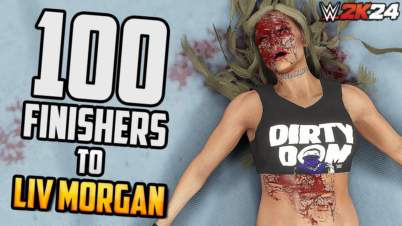100 Finishers To Liv Morgan in WWE 2K24 !!! - YouTube