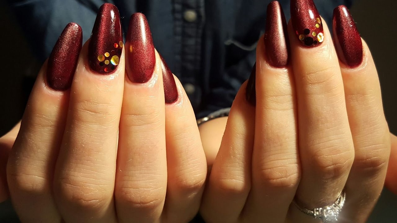 Lac&go Red tones - Velvet To Matt Versiegler 2017 - Nailart - YouTube