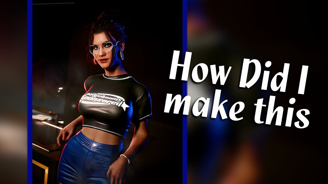 How did I make this cute shot of Panam with Blue and Red Lights... ️💙 ...