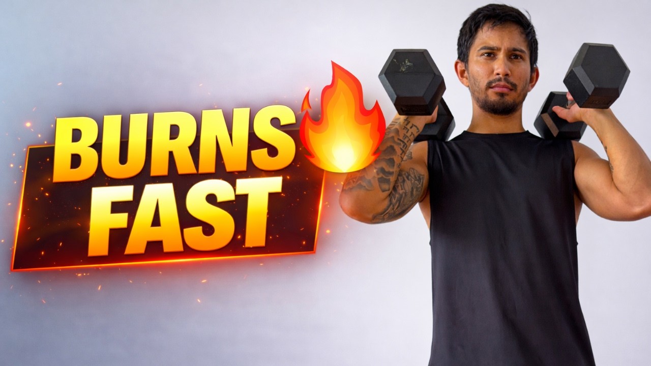 This 40 MIN Workout Burns Fat FAST 🔥 (Dumbbells + Cardio) - YouTube