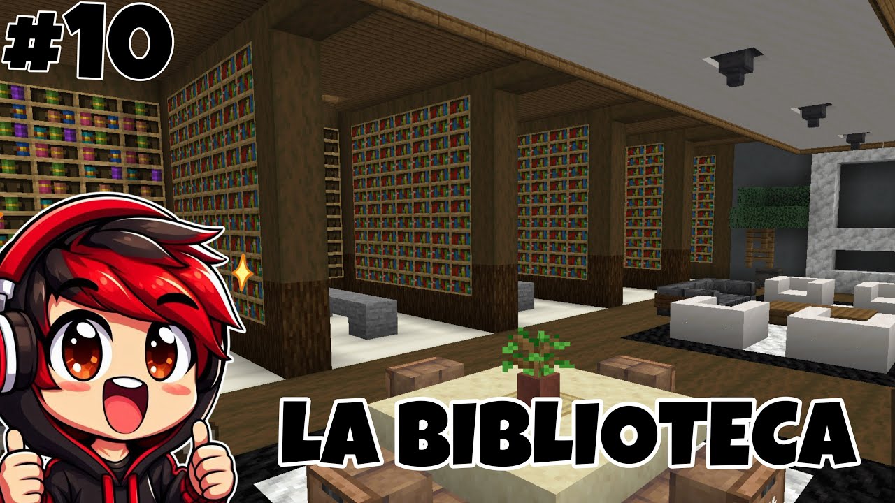 LA BIBLIOTECA DE MI MANSIÓN || AngelLand 2 || MINECRAFT - YouTube