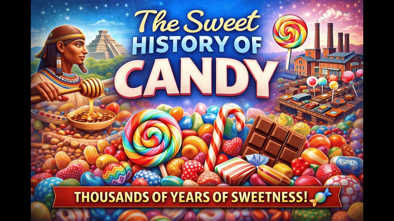 The Sweet History of Candy | From Honey to Chocolate Bars - YouTube