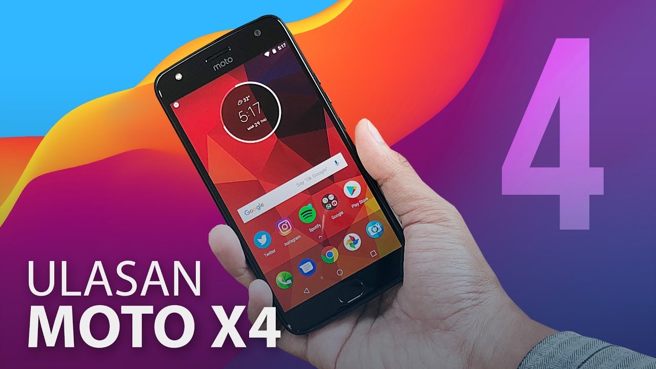 Ulasan: Moto X4 - Peranti Pertengahan Premium Dengan Kalis Air - YouTube