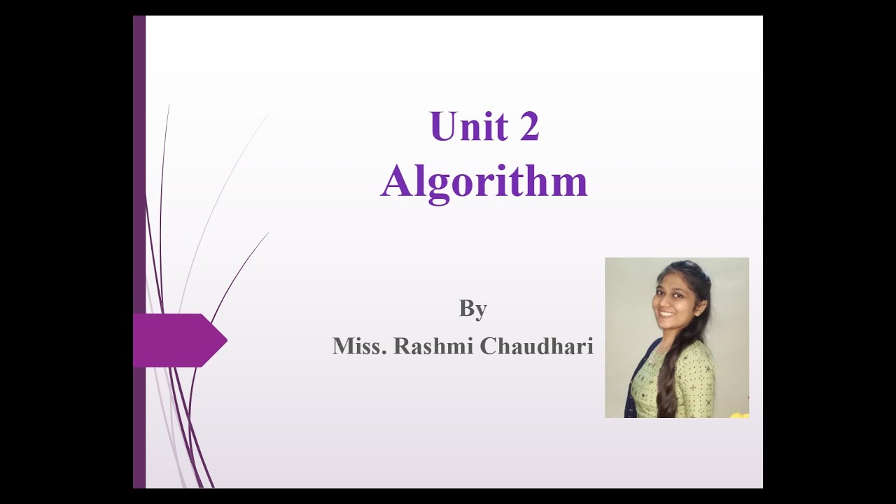 Concept of Algorithm | Characteristics of algorithm | examples - YouTube