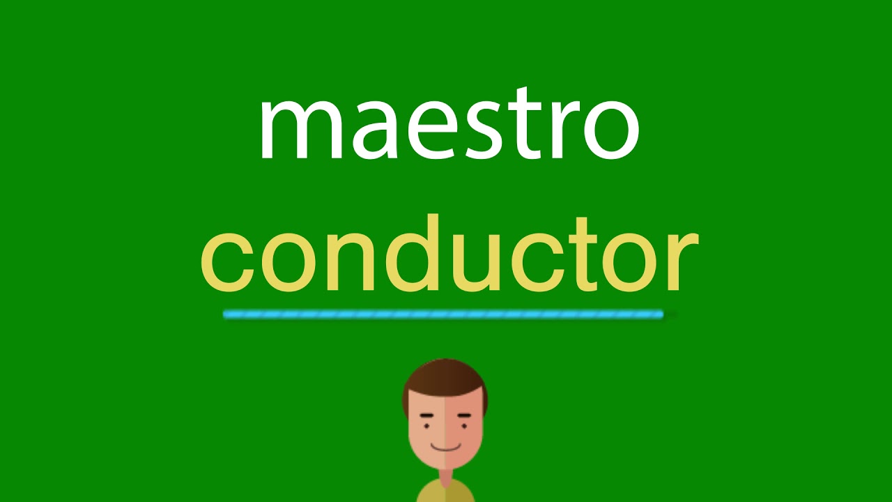 Como dizer maestro em inglês - YouTube