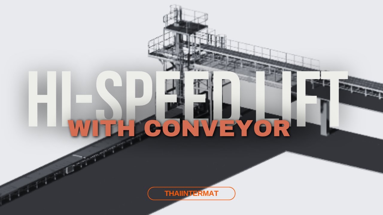 3D design : Hi Speed Lift with Conveyor - YouTube